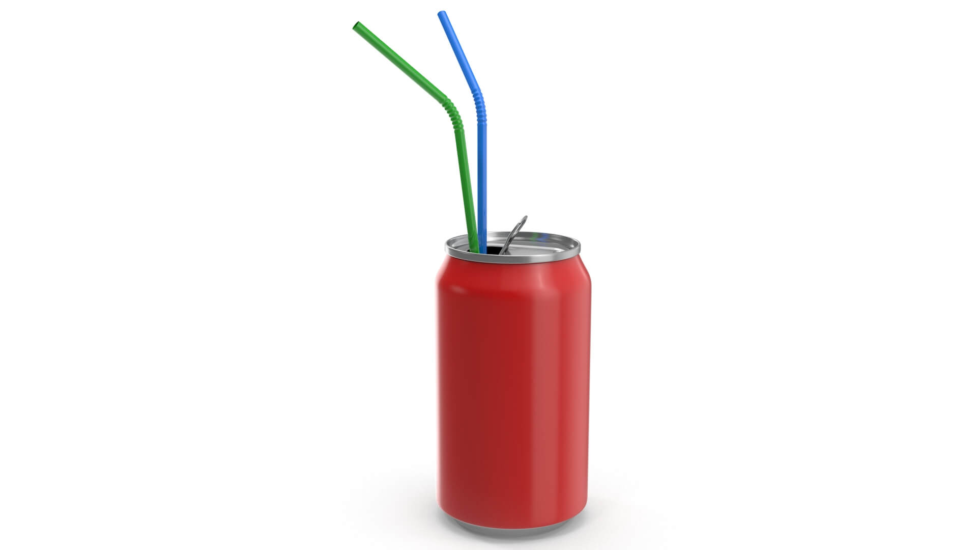 Cola Can - Open 3D Model by hdpoly