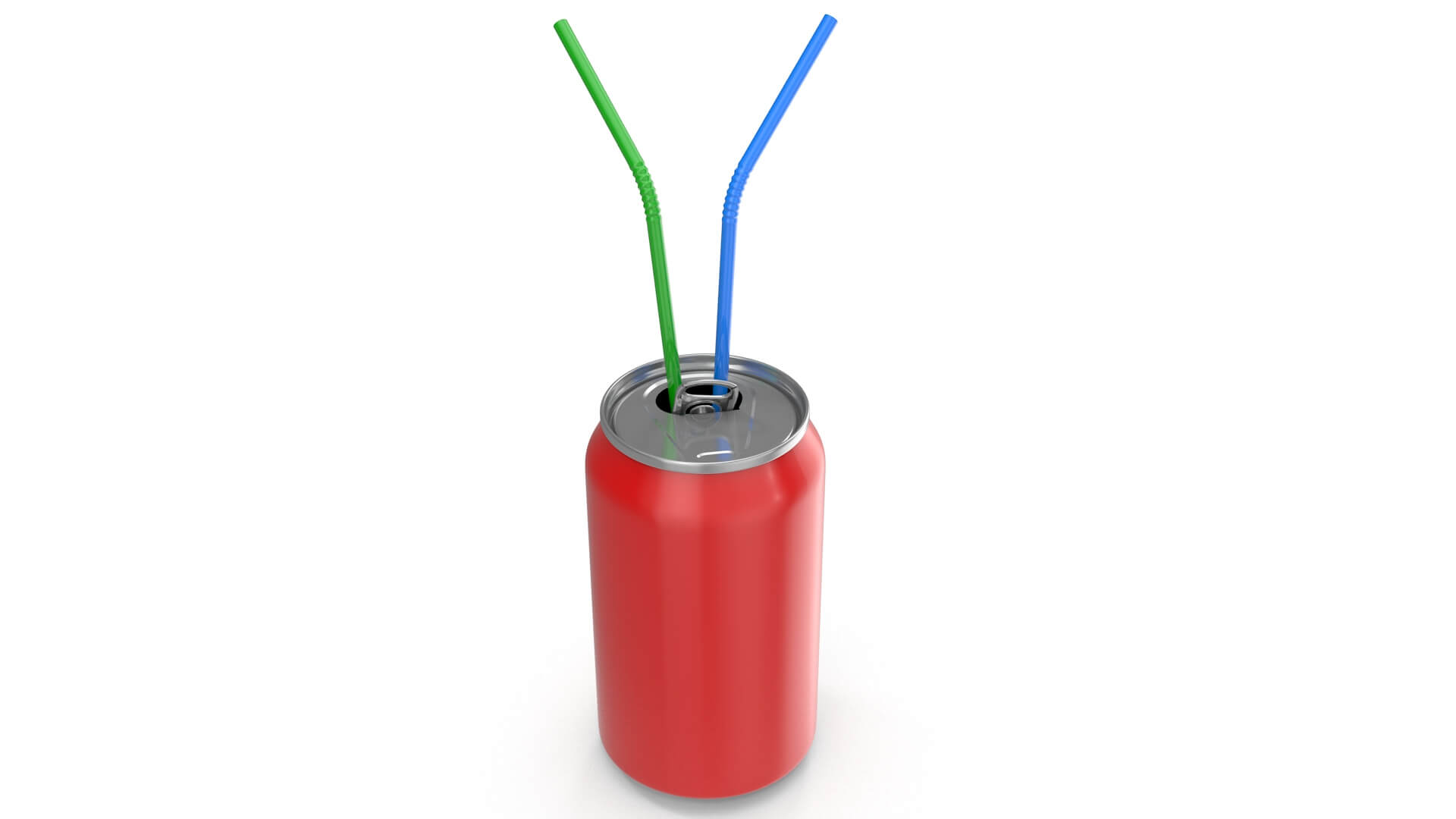 Cola Can - Open 3D Model by hdpoly