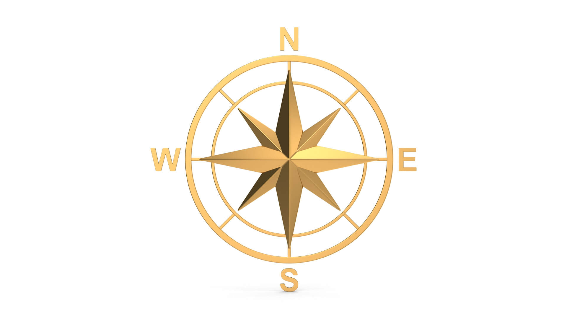 Compass Rose 3d Model By Hdpoly 