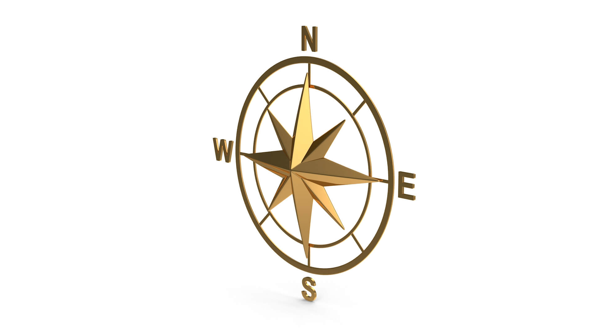 Compass Rose - 3D Model by hdpoly