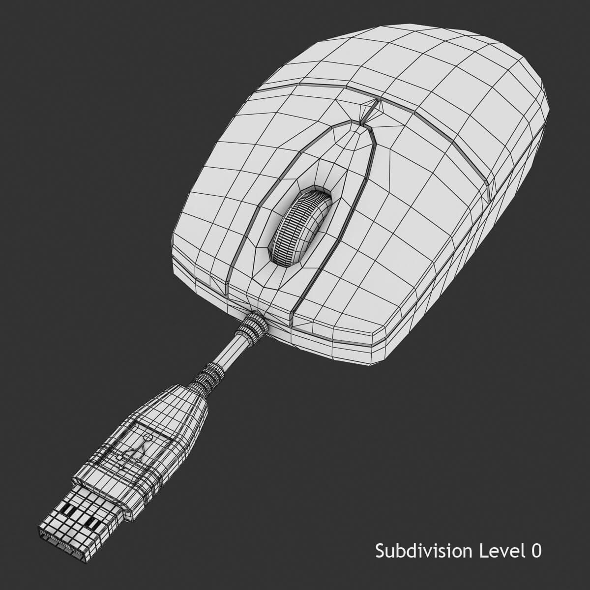 Computer Mouse - 3D Model by hdpoly