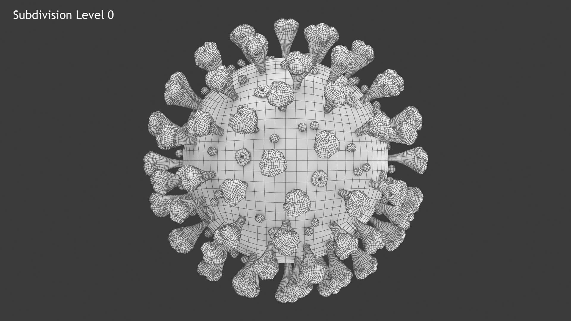 Coronavirus V2 Cross Section - 3D Model by hdpoly