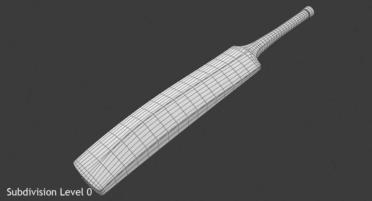 Cricket Bat - 3D Model by hdpoly