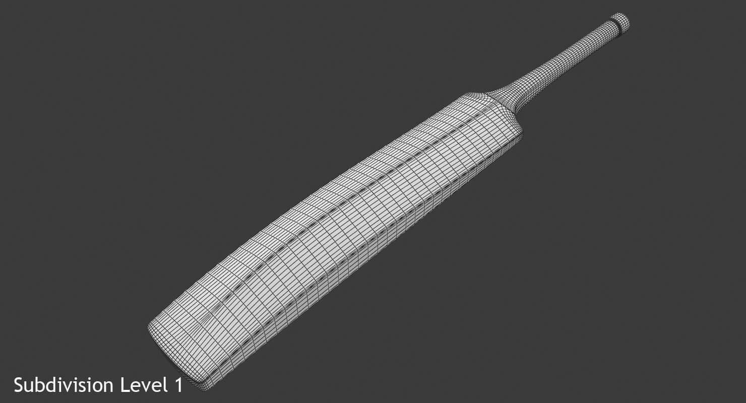 Cricket Bat - 3D Model by hdpoly