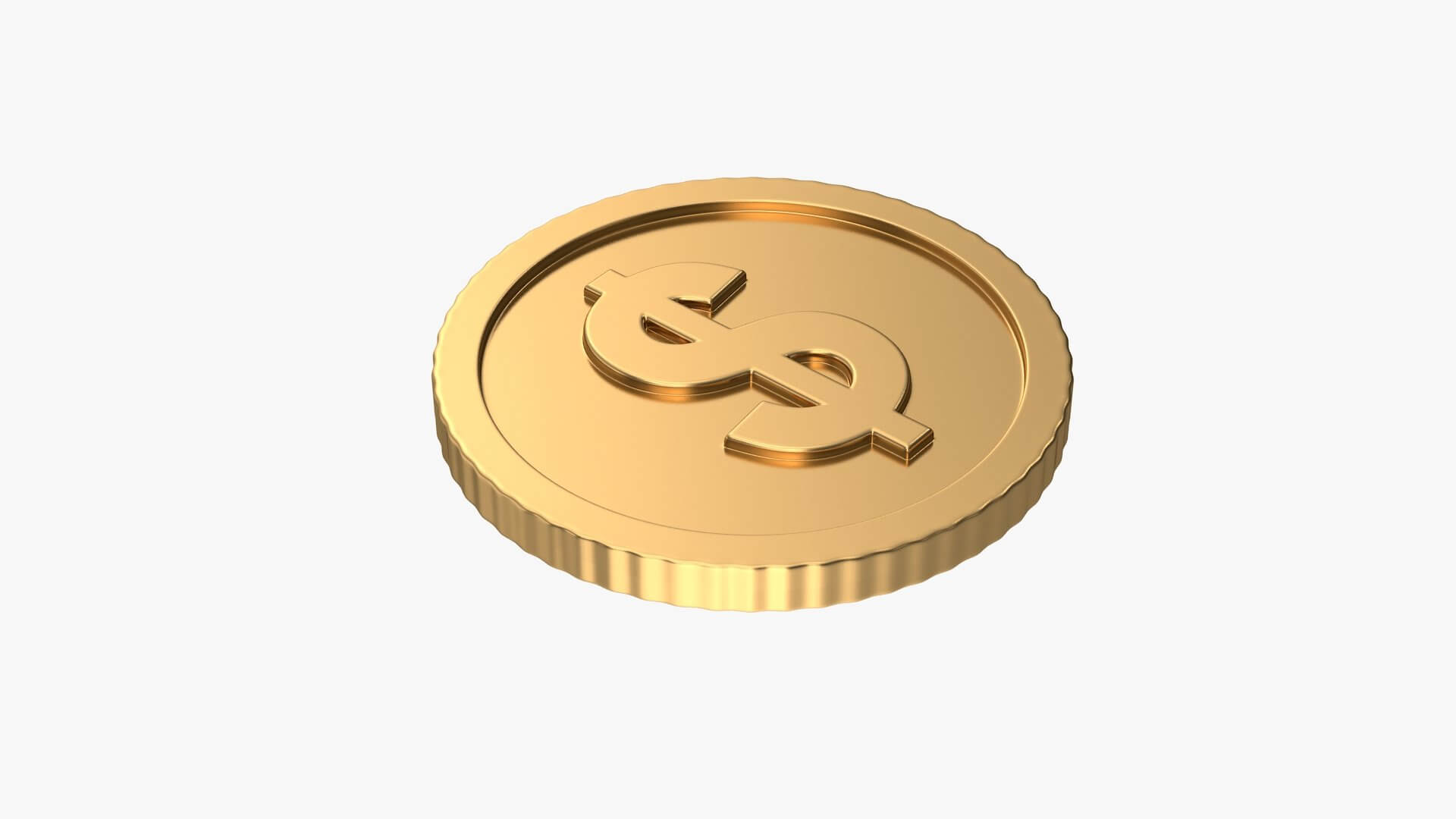 Dollar Coin - 3D Model by hdpoly
