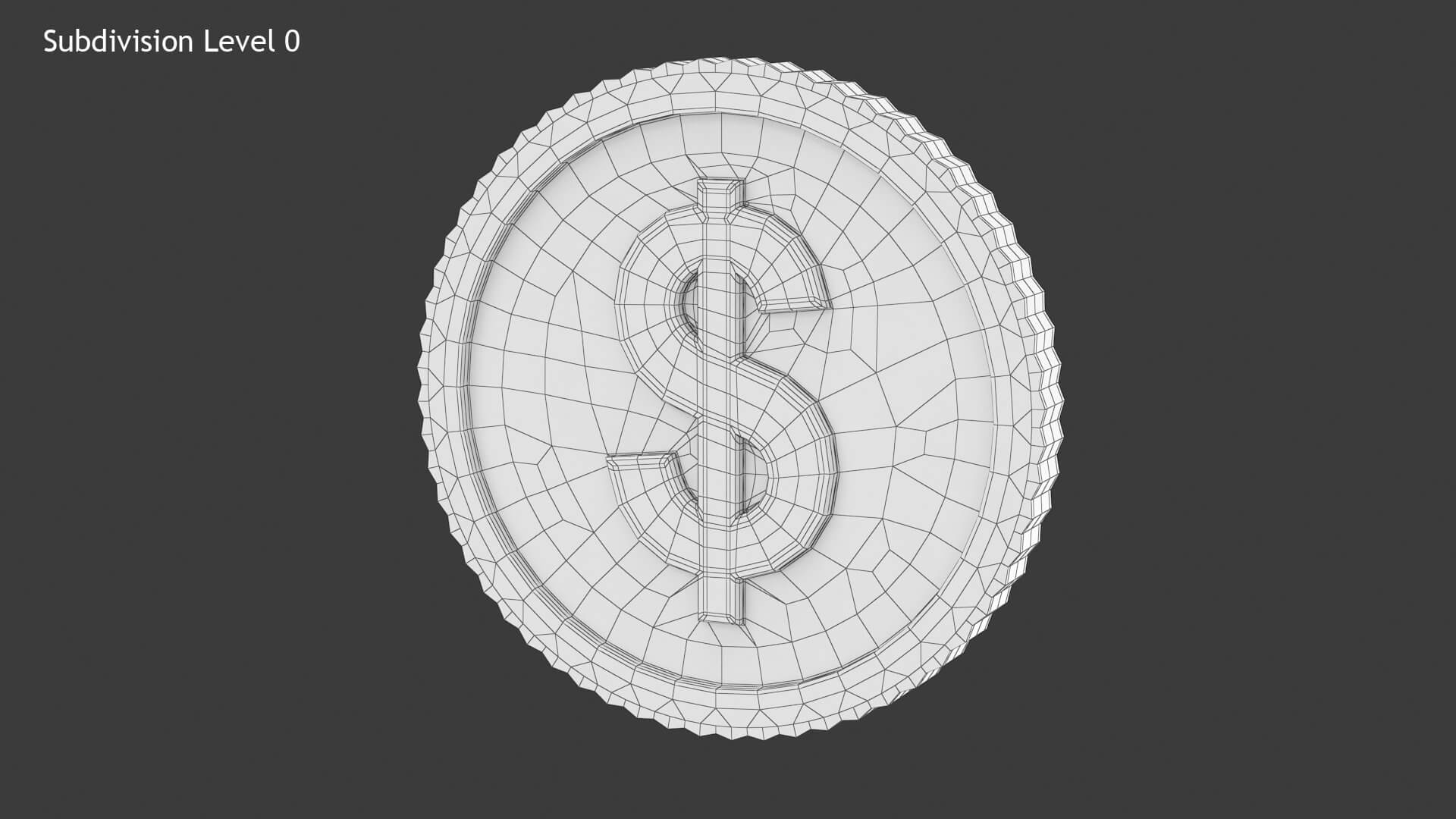 Dollar Coin - 3D Model by hdpoly