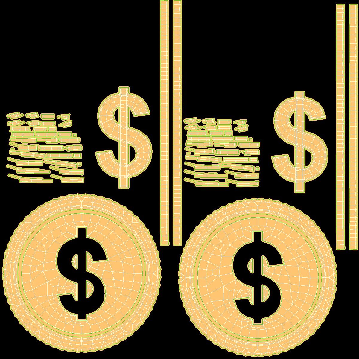 Dollar Coin - 3D Model by hdpoly