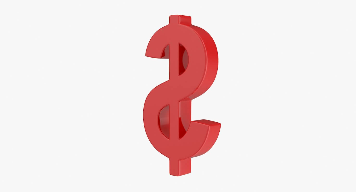 Dollar Sign - 3D Model by hdpoly