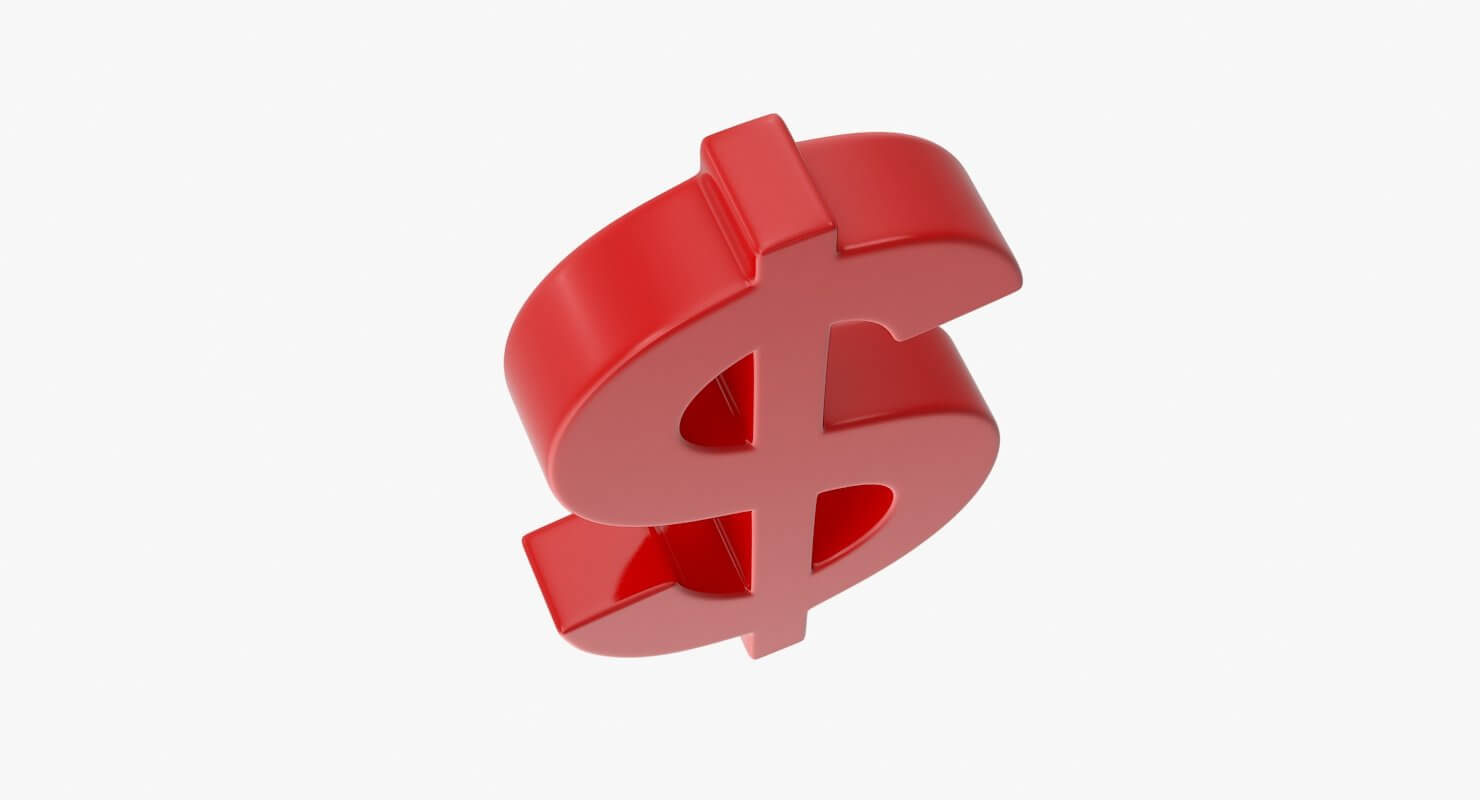 Dollar Sign - 3D Model by hdpoly