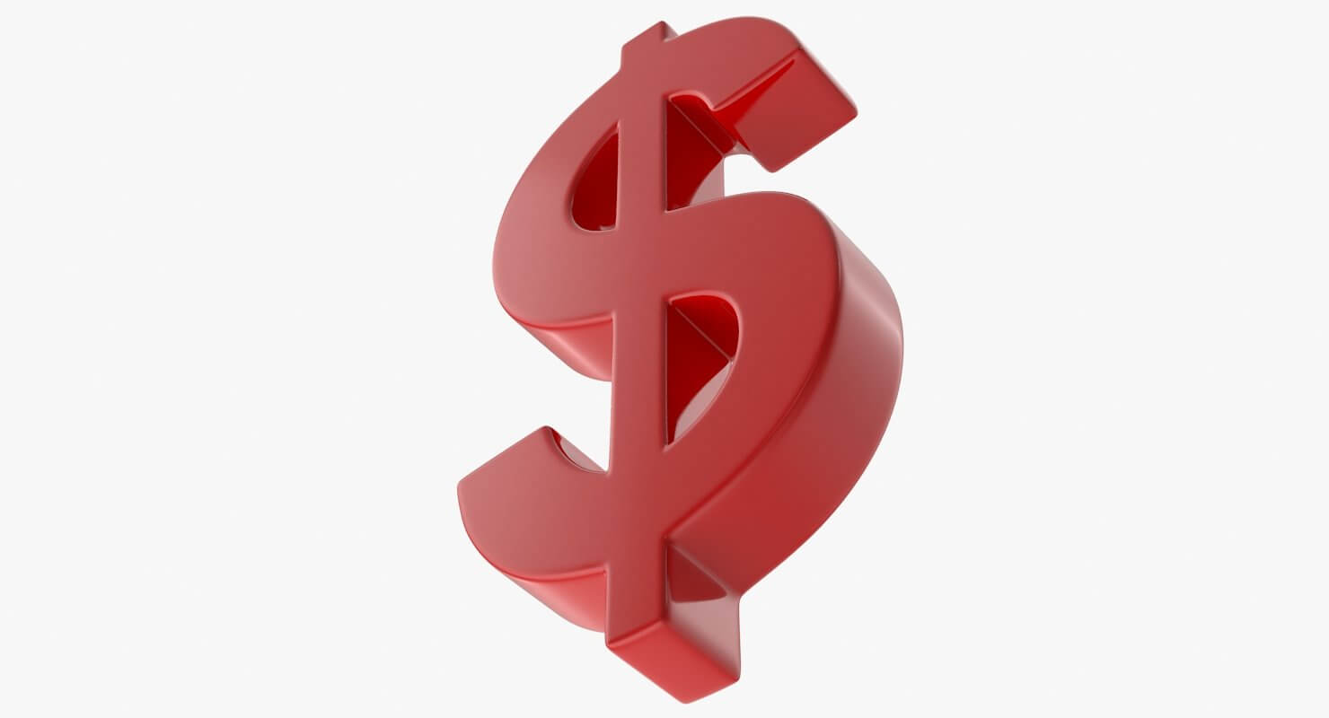 Dollar Sign - 3D Model by hdpoly