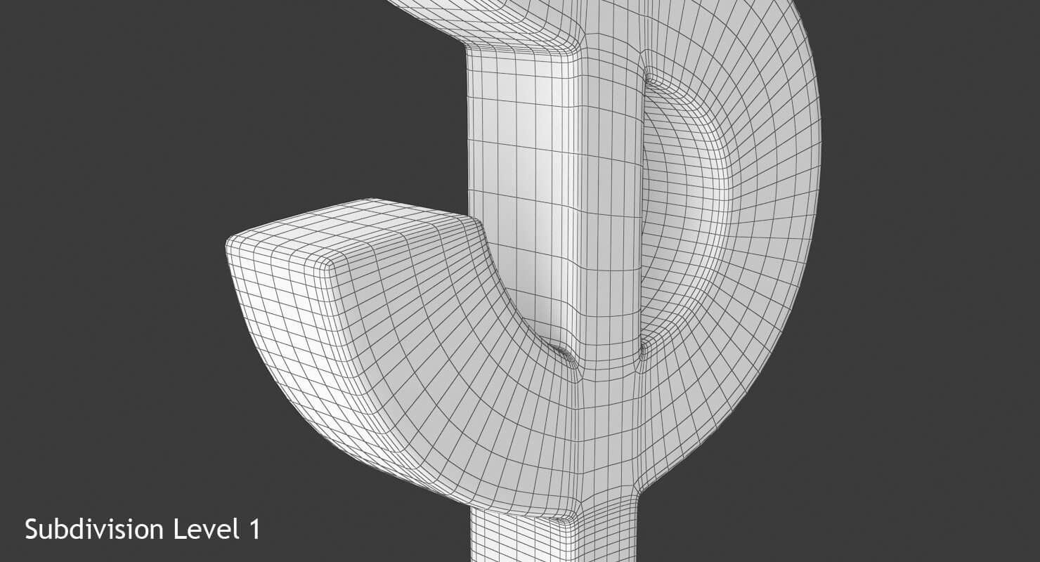 Dollar Sign - 3D Model by hdpoly