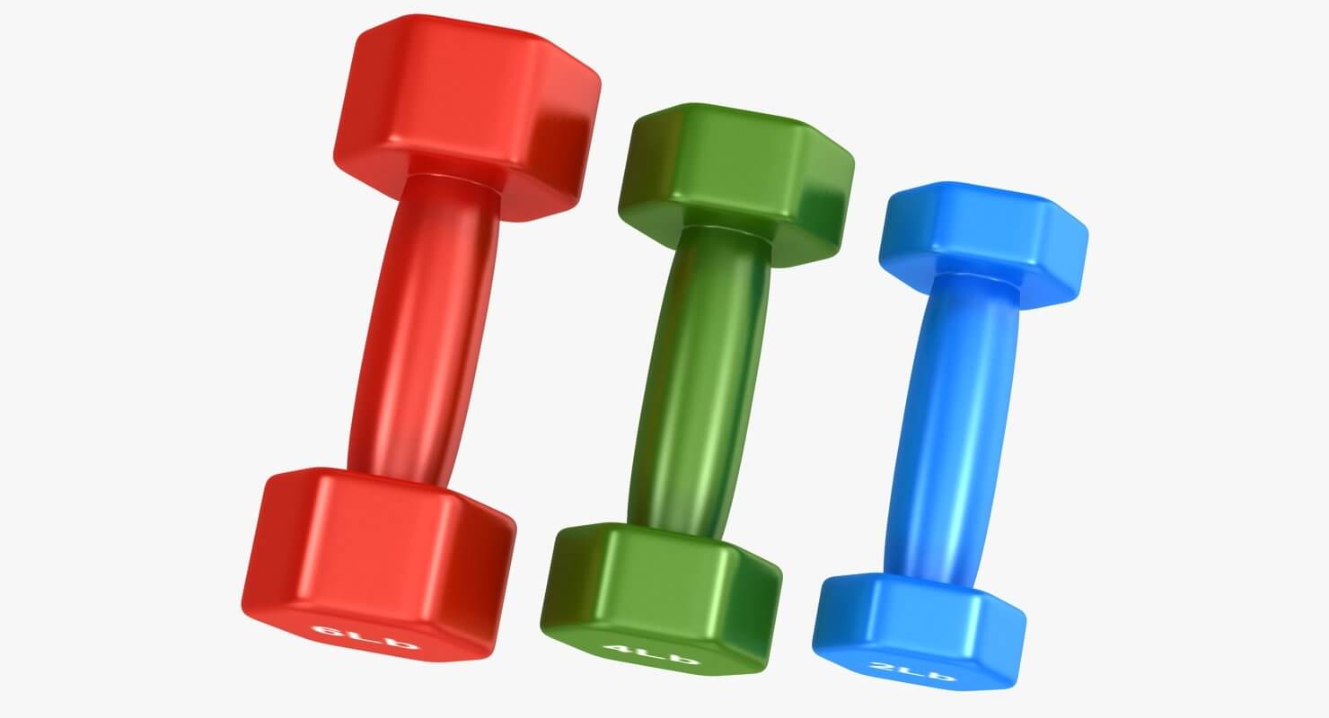 Dumbbell Set - 3D Model by hdpoly