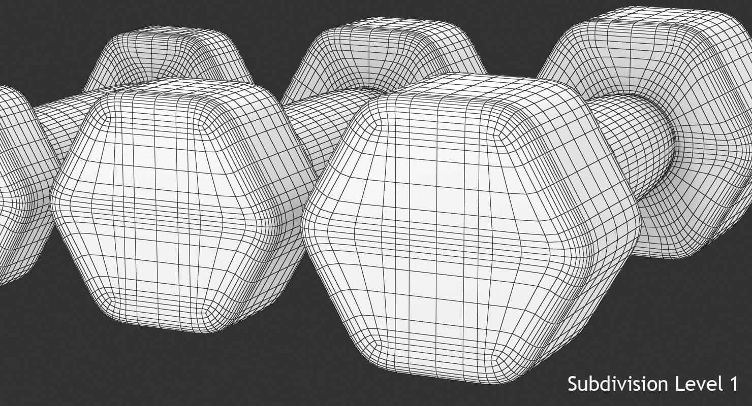 Dumbbell Set - 3D Model by hdpoly