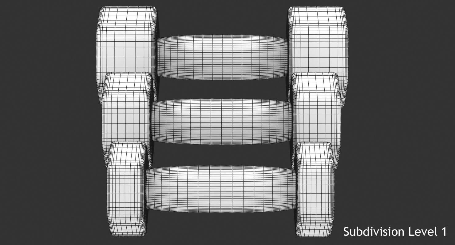 Dumbbell Set - 3D Model by hdpoly