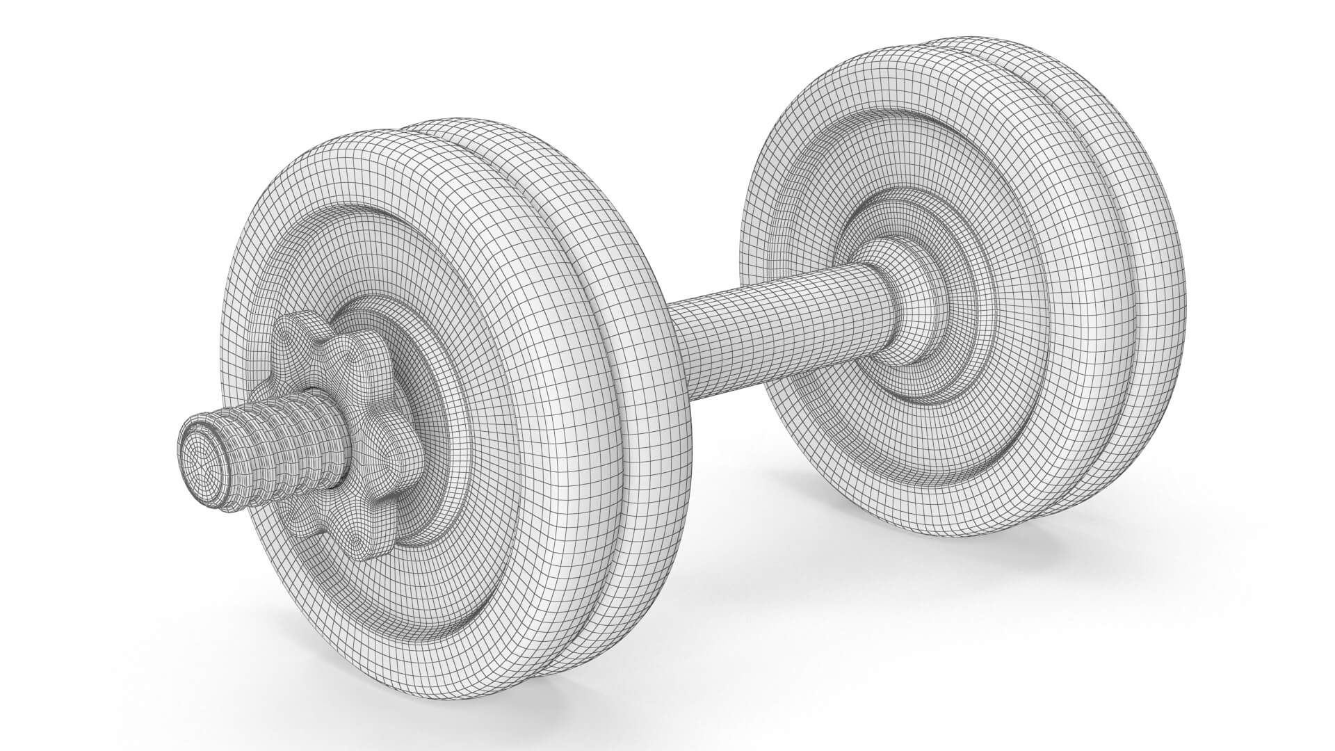 Old Dumbbell - 3D Model by hdpoly