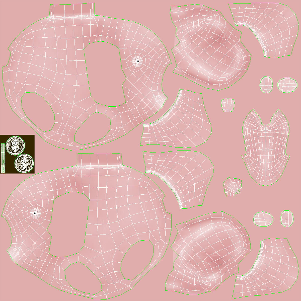 Elephant Bank and Dollar Coin - 3D Model by hdpoly