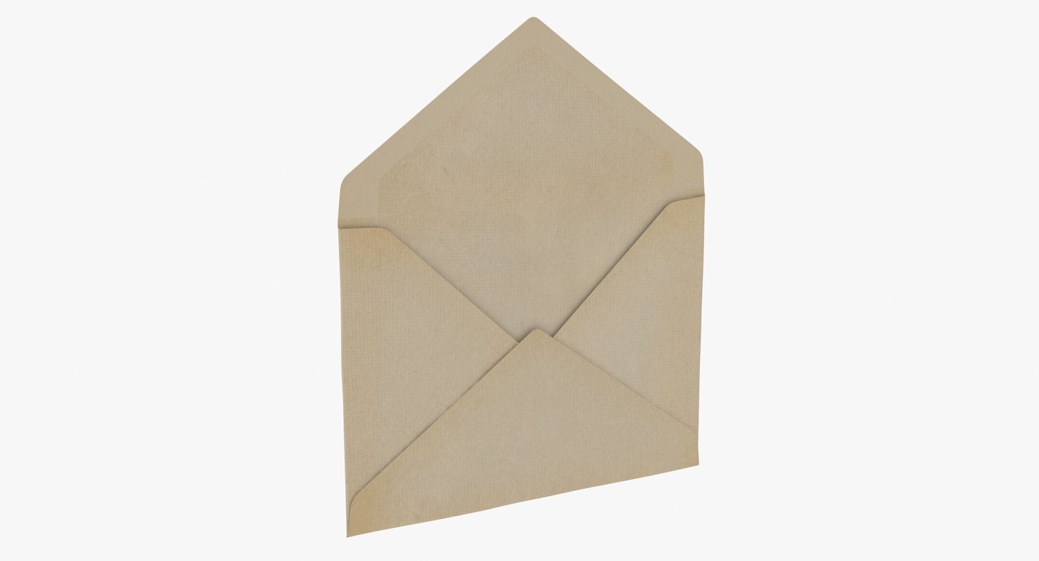 Envelope - Opened 3D Model by hdpoly