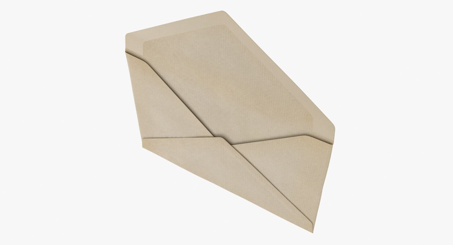 Envelope - Opened 3D Model by hdpoly