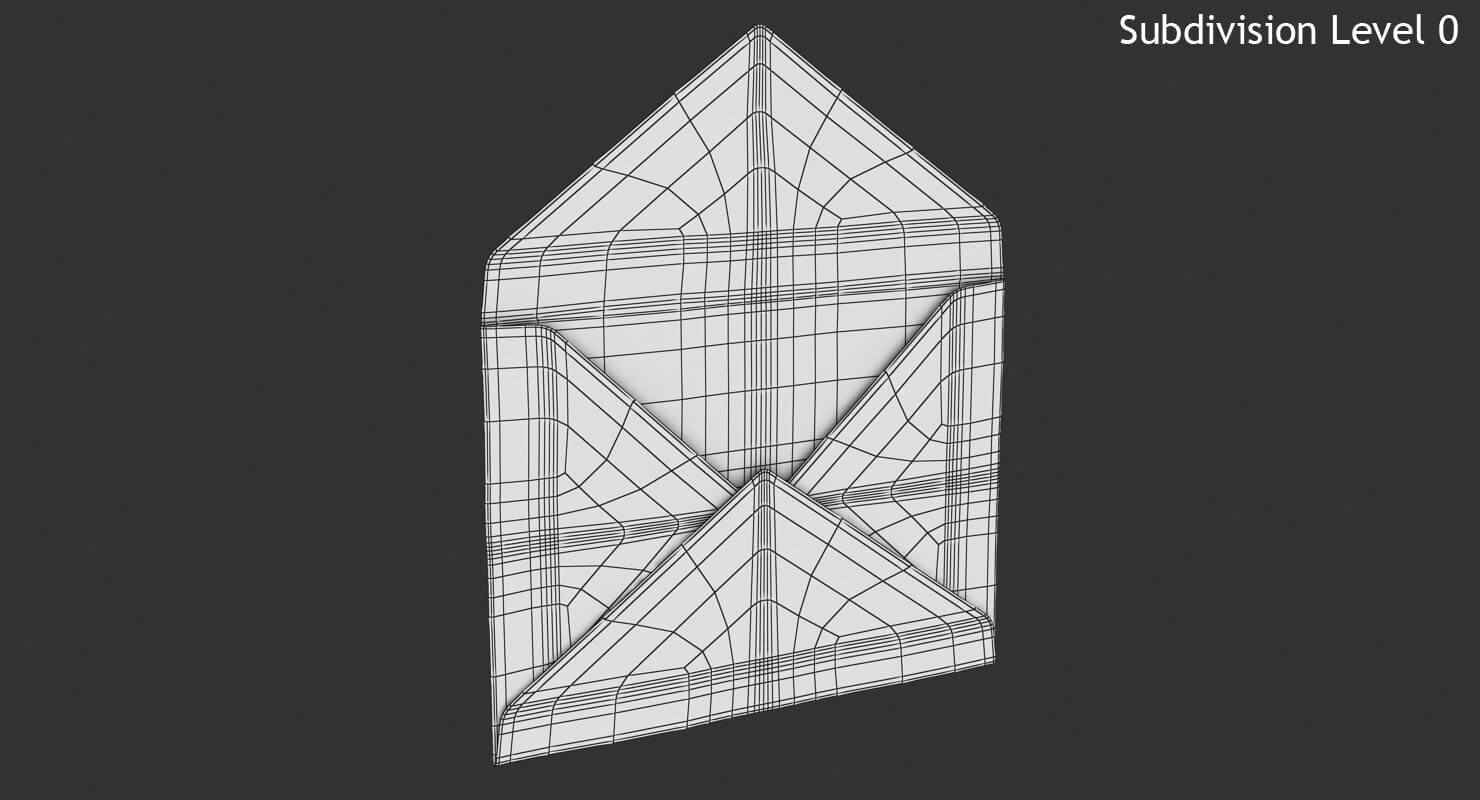 Envelope - Opened 3D Model by hdpoly