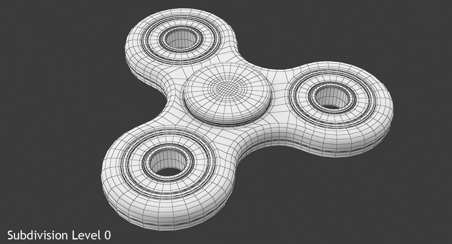 Fidget Spinner - 3D Model by hdpoly