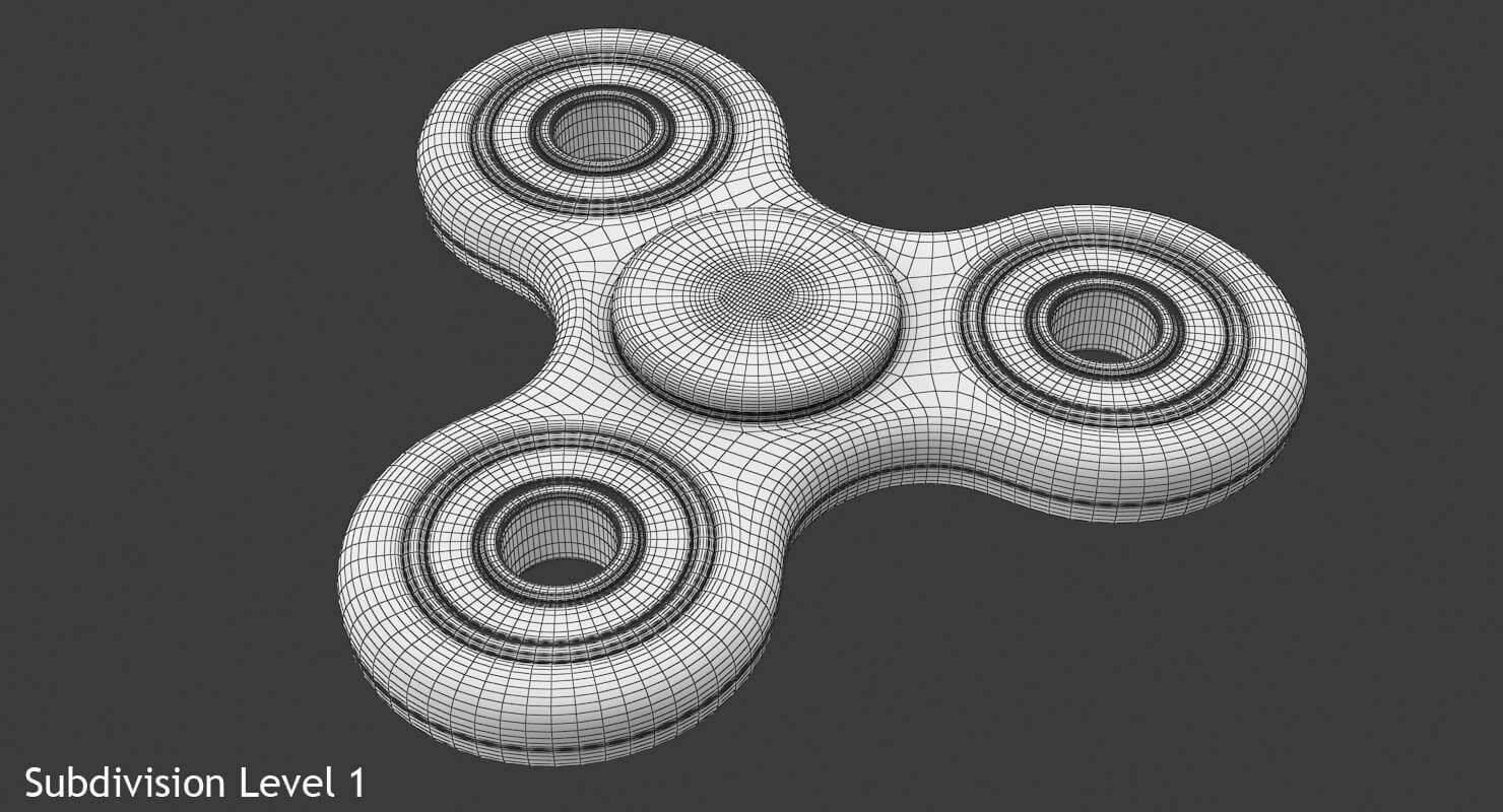 Fidget Spinner - 3D Model by hdpoly
