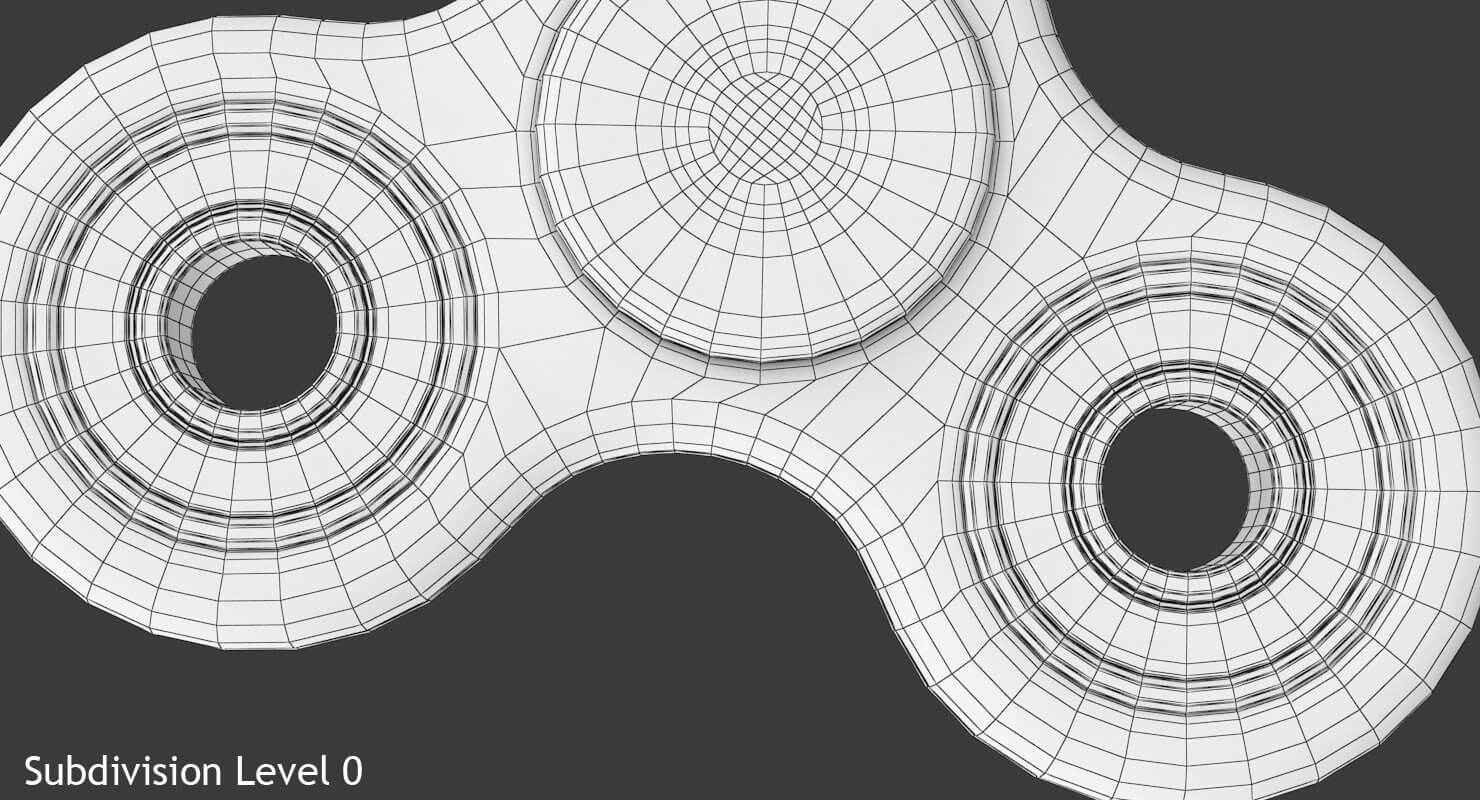 Fidget Spinner - 3D Model by hdpoly