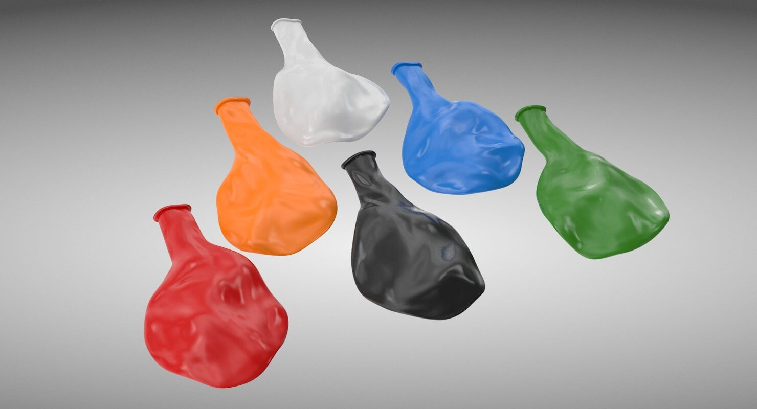 Flat Balloon - 3D Model by hdpoly