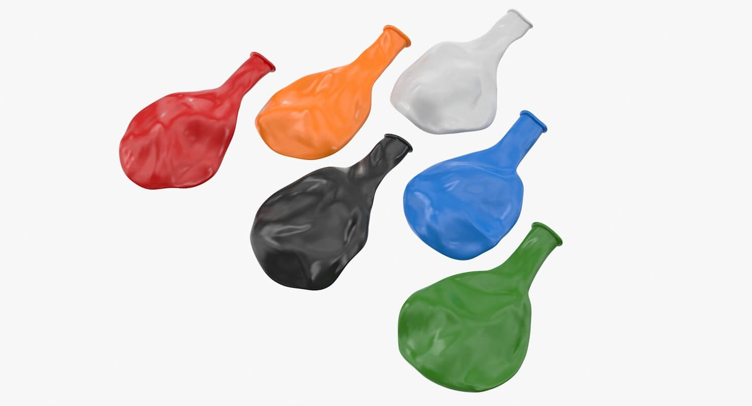 Flat Balloon - 3D Model by hdpoly