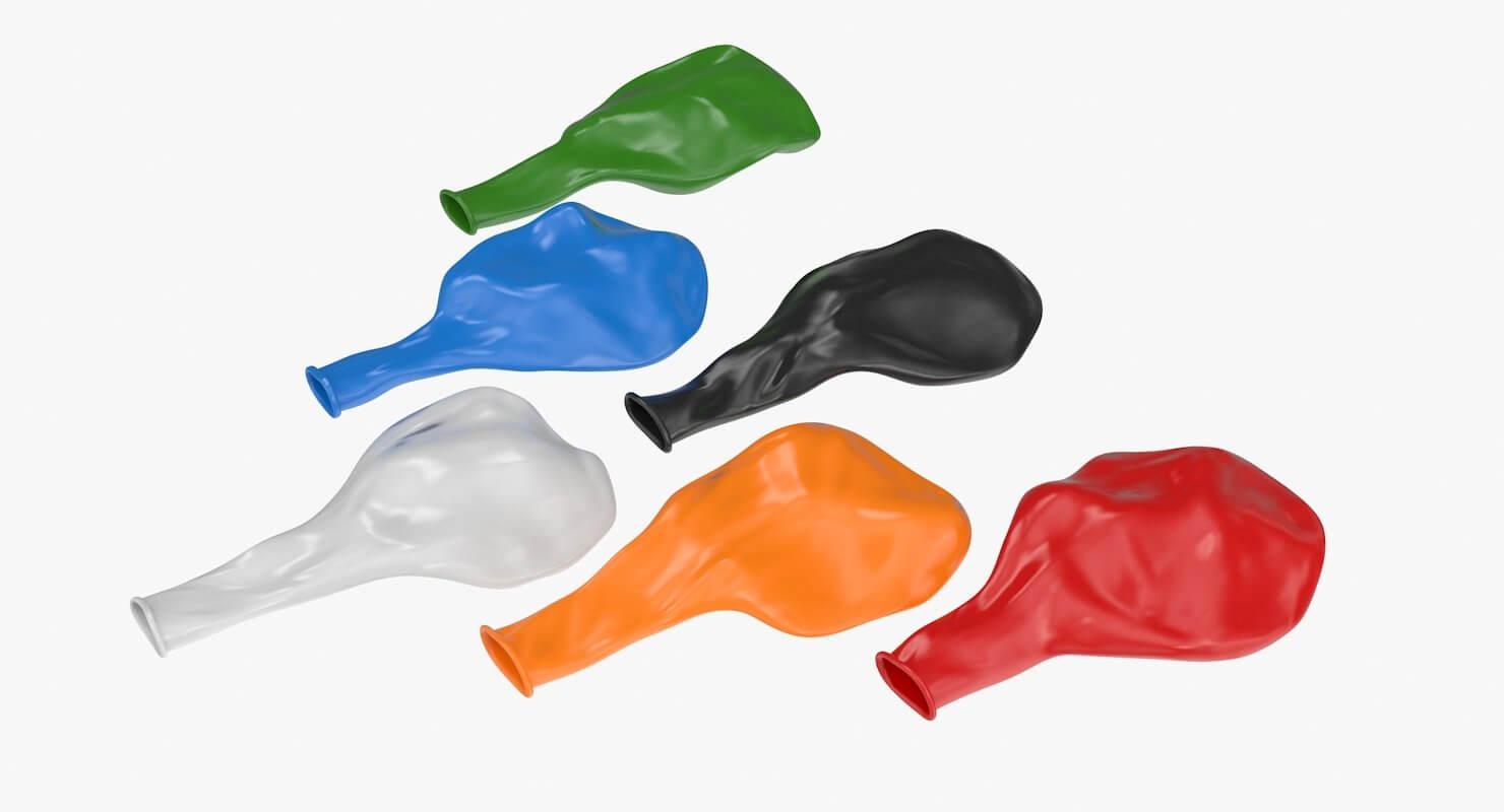 Flat Balloon - 3D Model by hdpoly