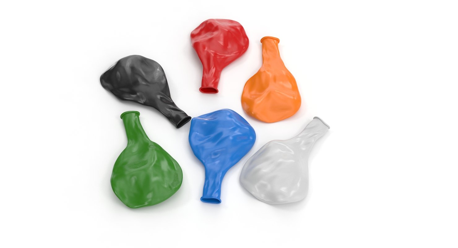 Flat Balloon - 3D Model by hdpoly