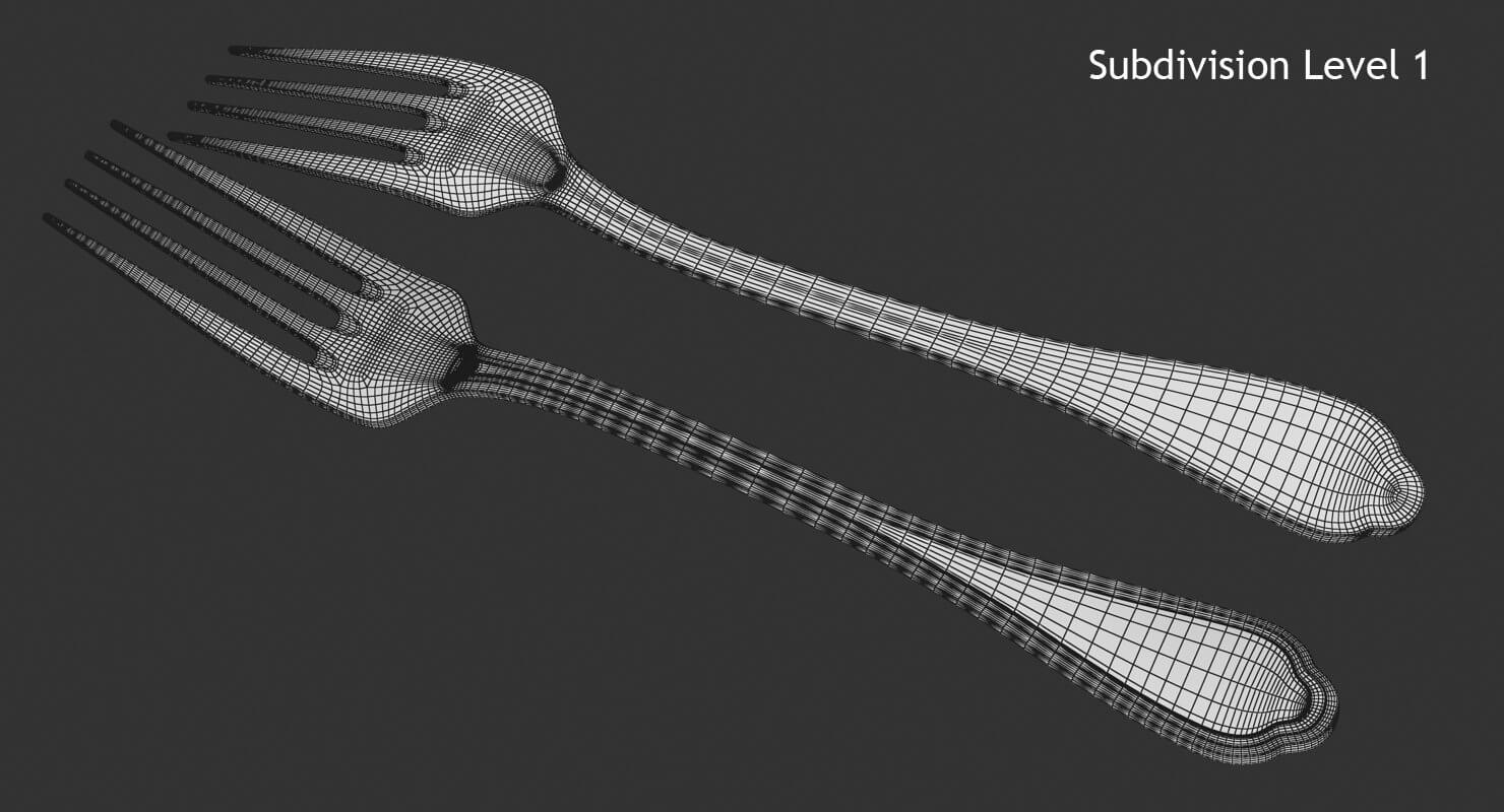 Fork - 3D Model by hdpoly