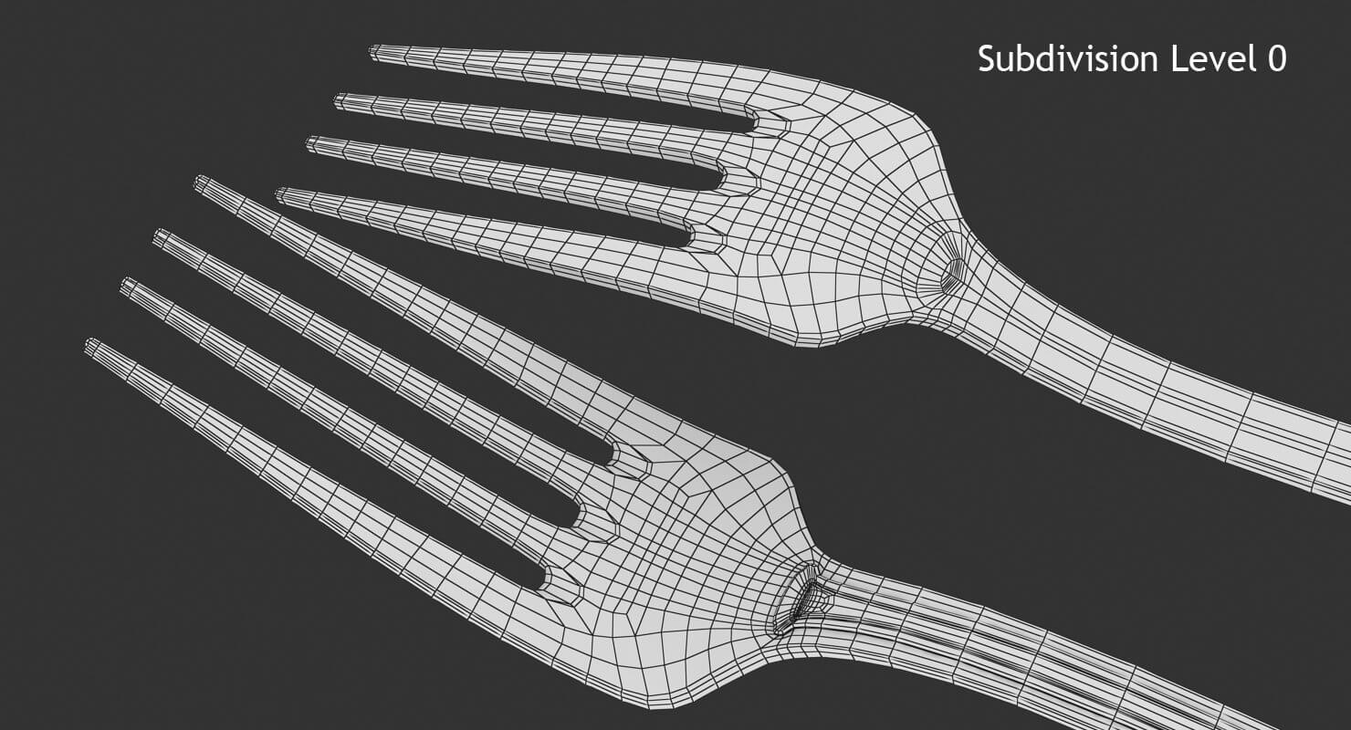 Fork - 3D Model by hdpoly