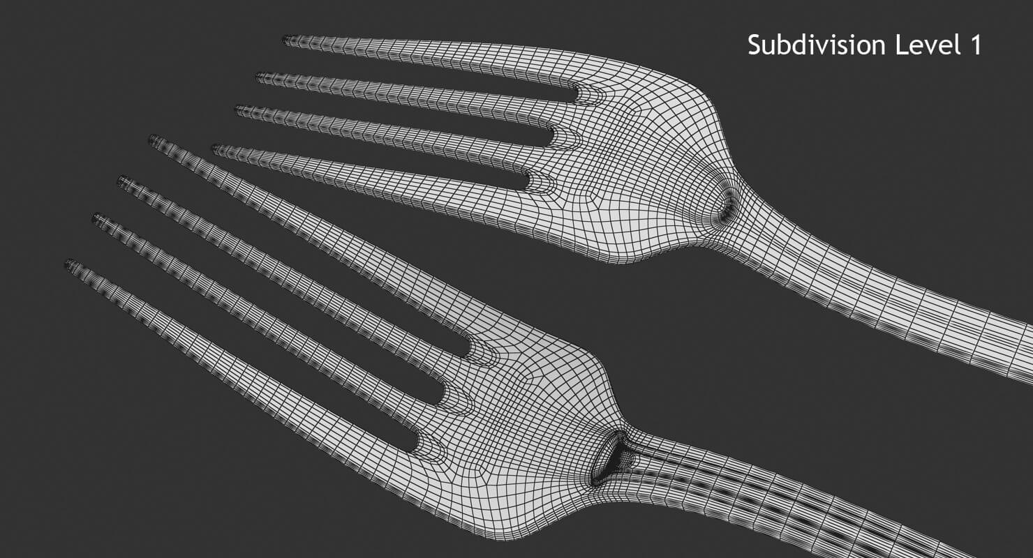 Fork - 3D Model by hdpoly
