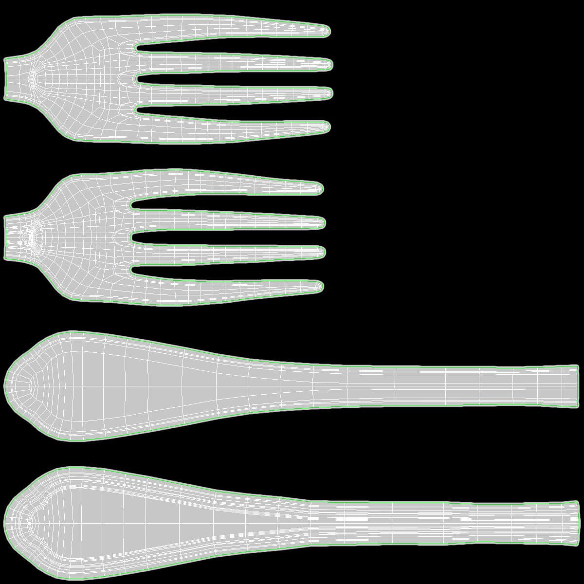 Fork - 3D Model by hdpoly