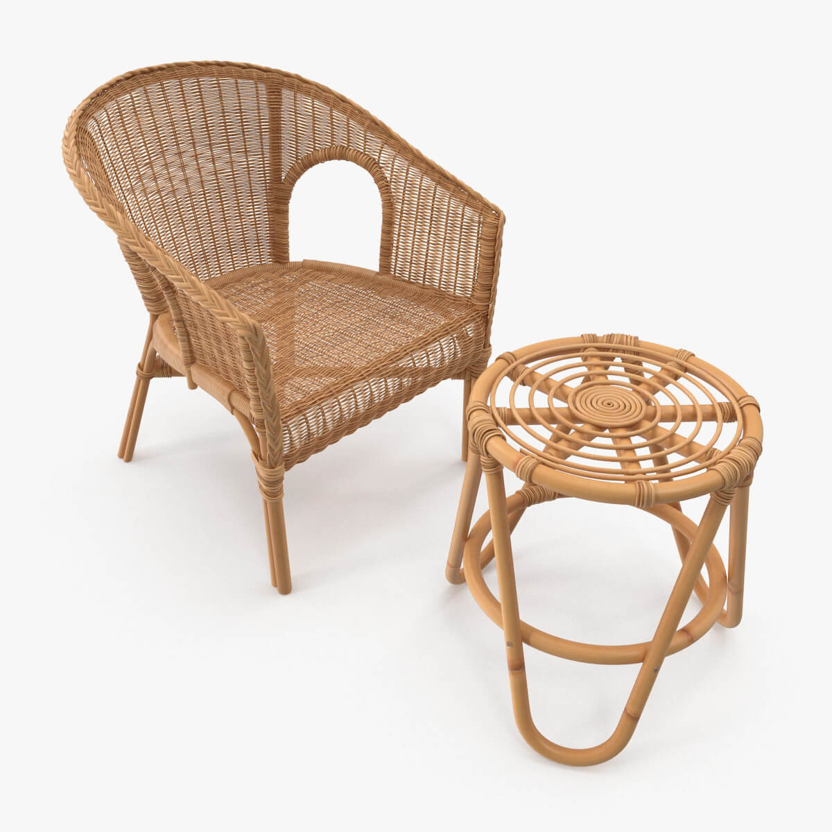 Bamboo Set v1 3D Render, Digital Art by hdpoly