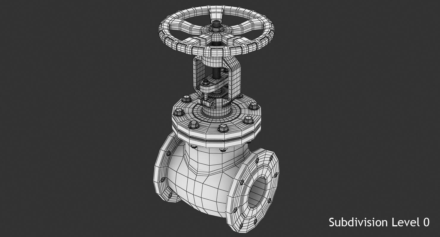 Gate Valve - 3D Model by hdpoly