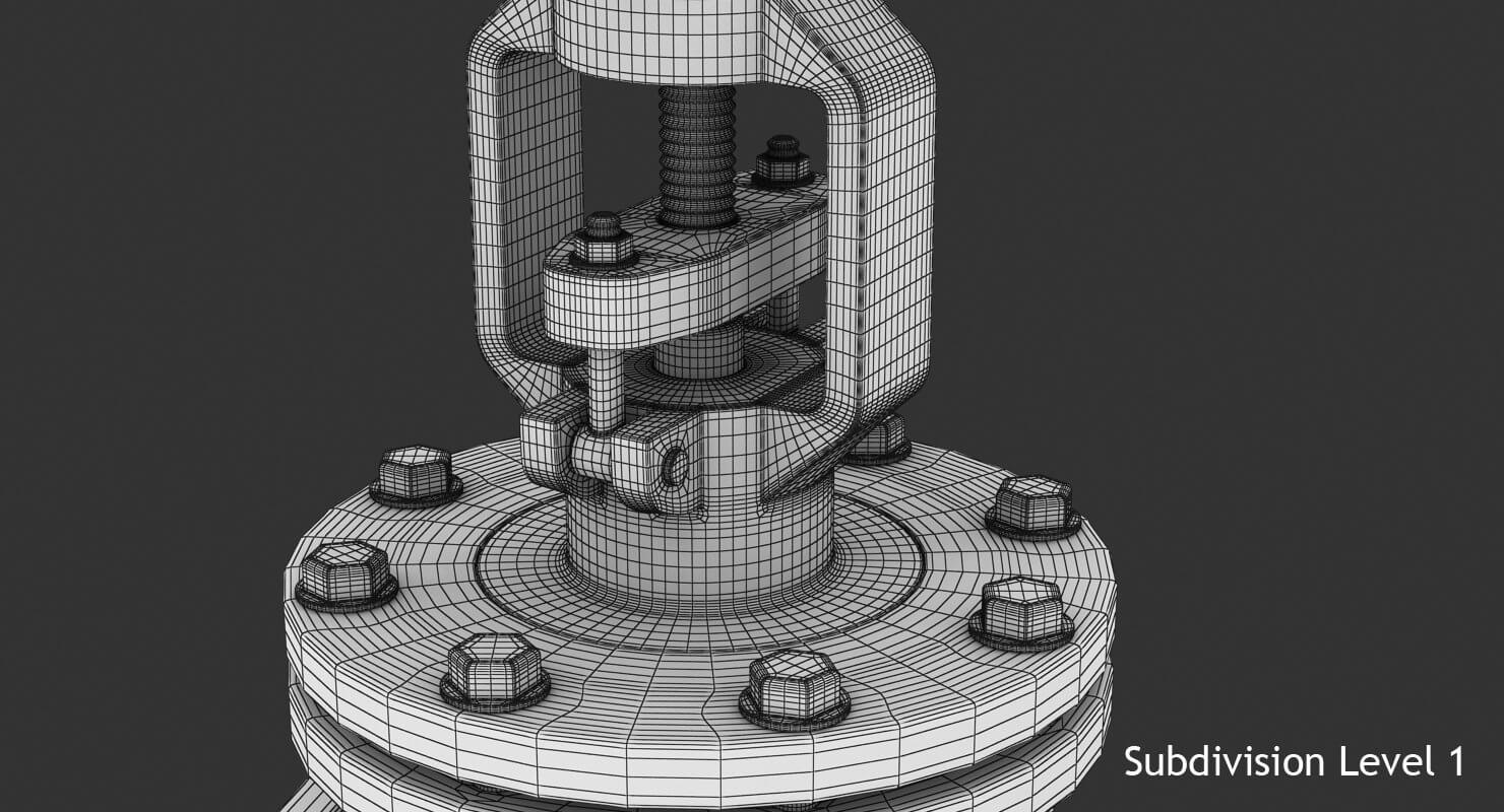 Gate Valve - 3D Model by hdpoly