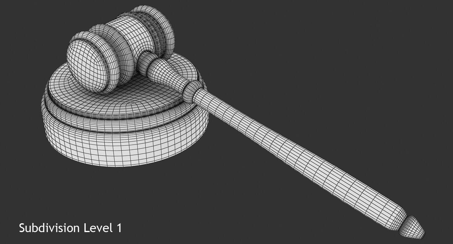 Gavel - 3D Model by hdpoly