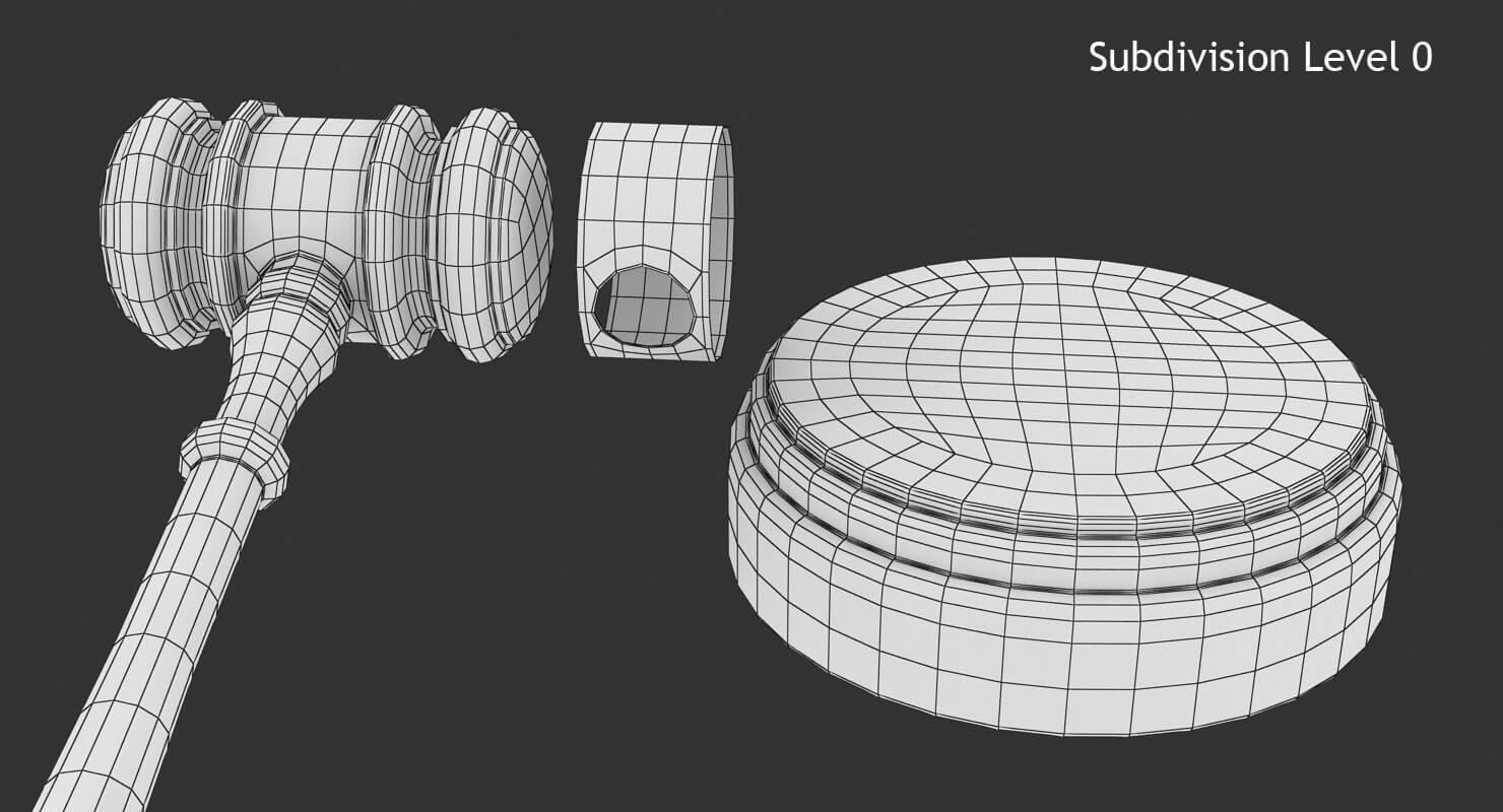 Gavel - 3D Model by hdpoly