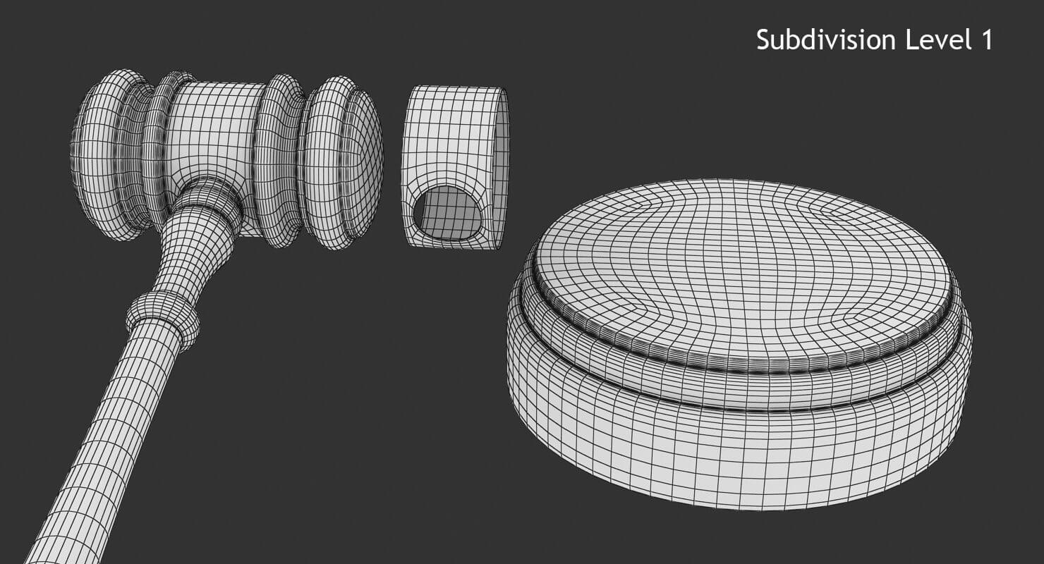 Gavel - 3D Model by hdpoly