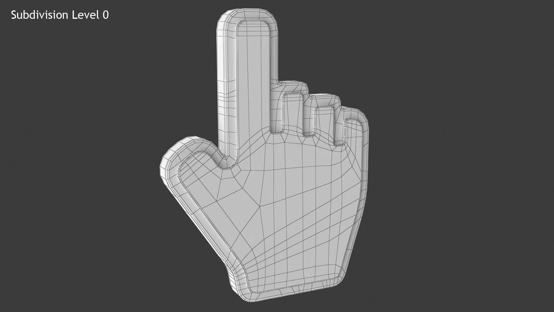 Hand Cursor v2 - 3D Model by hdpoly