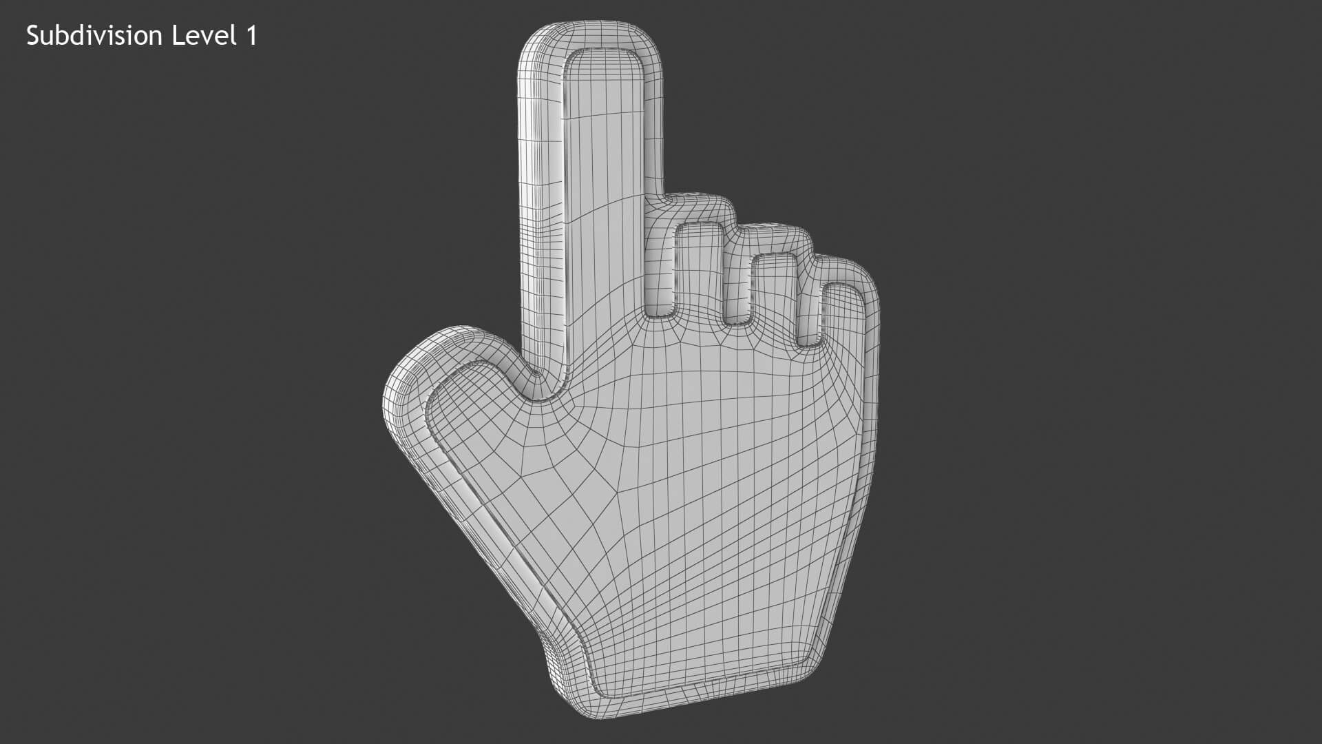 Hand Cursor v2 - 3D Model by hdpoly