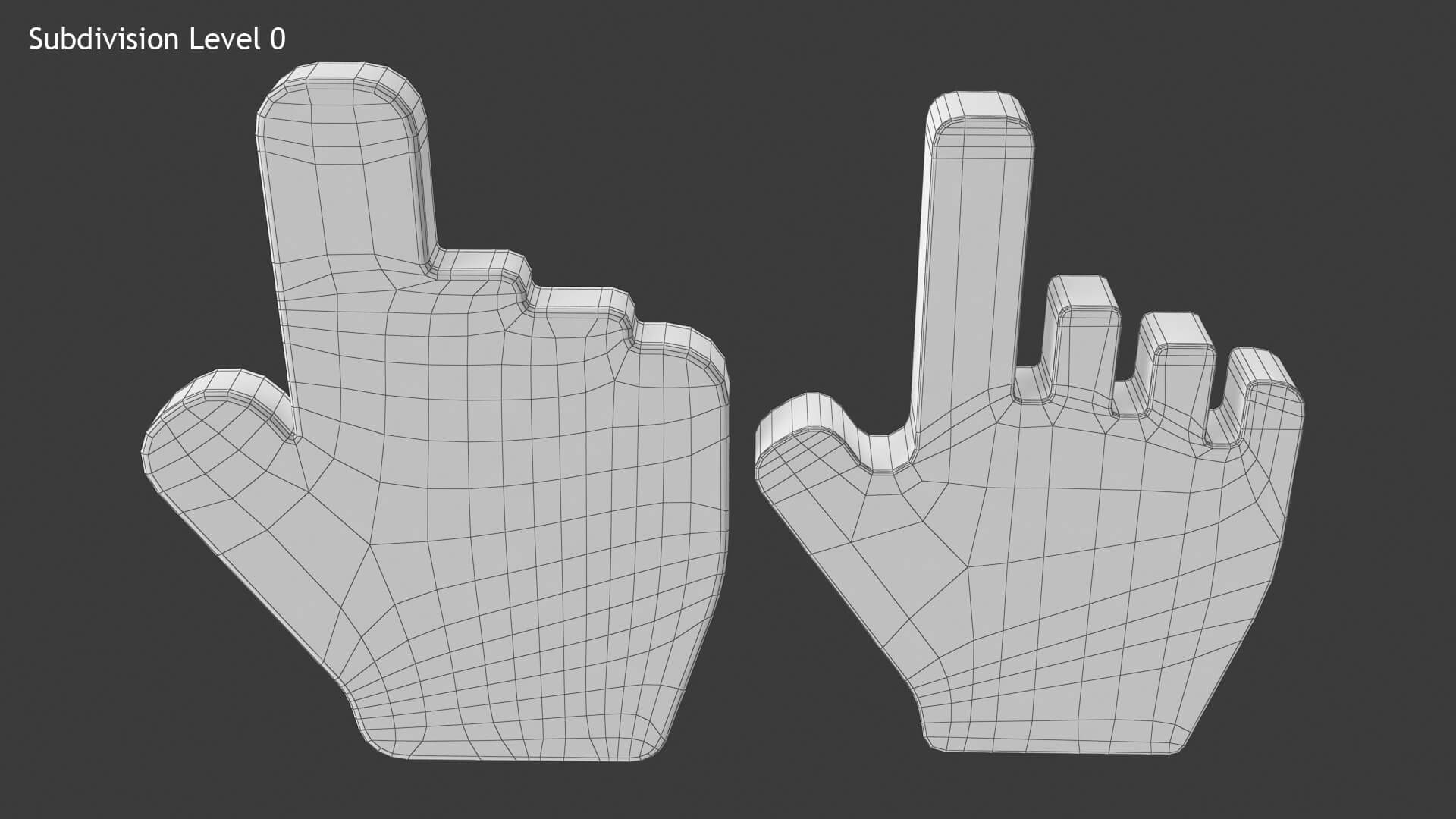 Hand Cursor v2 - 3D Model by hdpoly