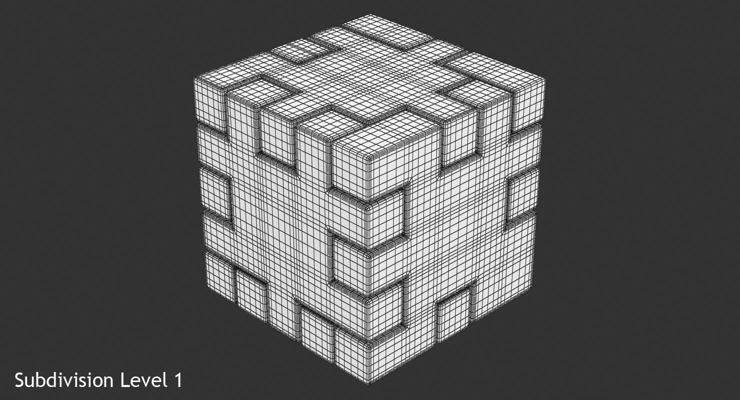 Happy Cube - 3D Model by hdpoly
