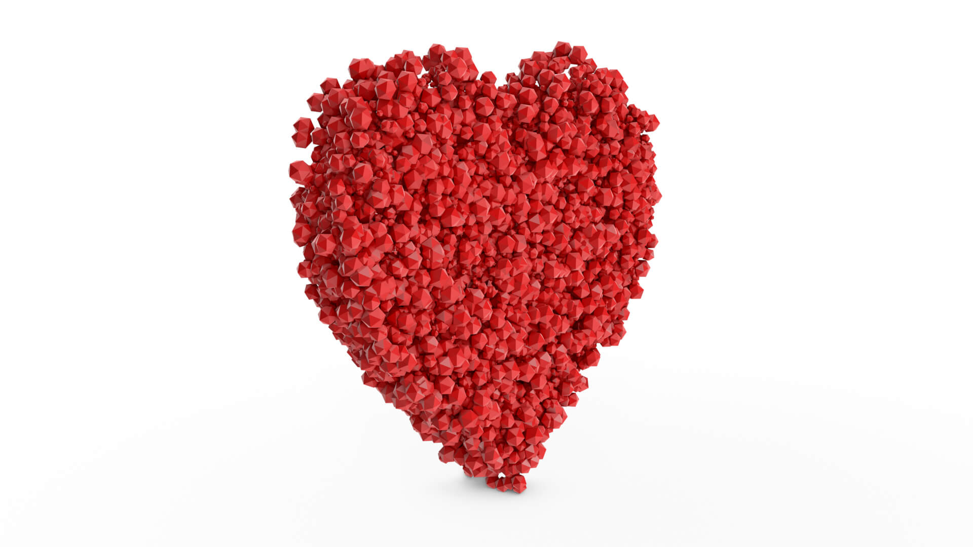 Heart Gems Symbol - 3D Model by hdpoly