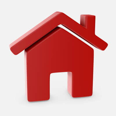 Red House Icon - 3D Model by hdpoly