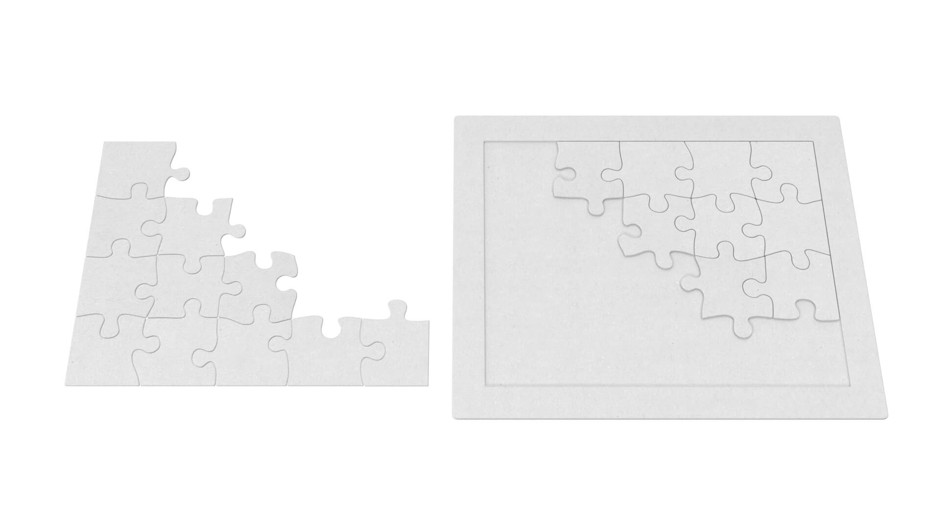 Jigsaw Puzzle - 20 Pieces 3D Model by hdpoly