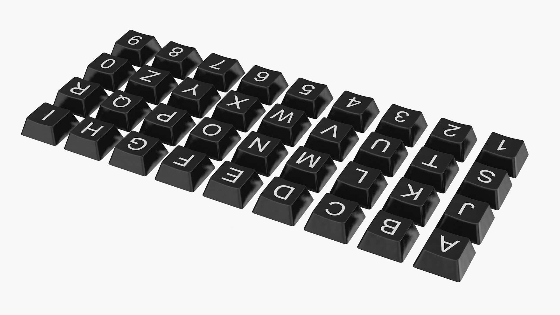 Keyboard Button Set - 3D Model by hdpoly