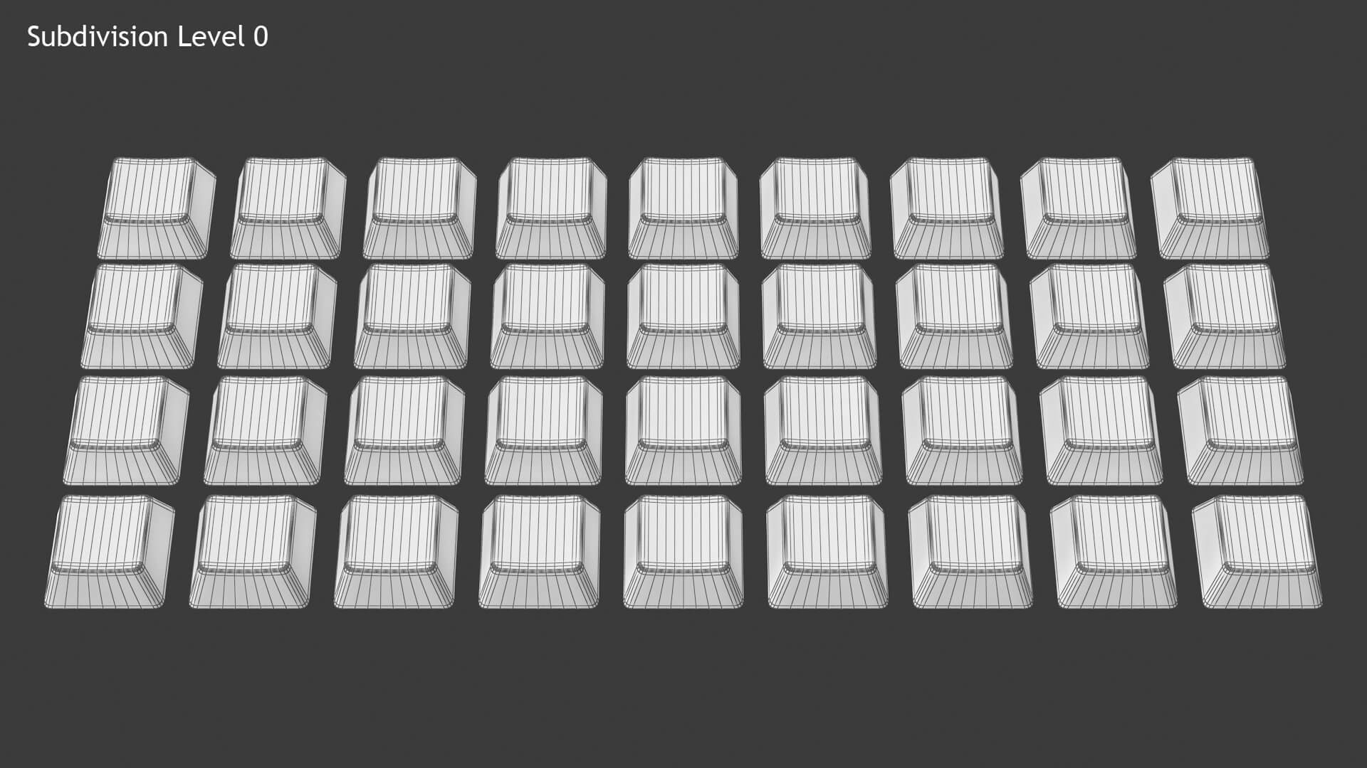 Keyboard Button Set - 3D Model by hdpoly