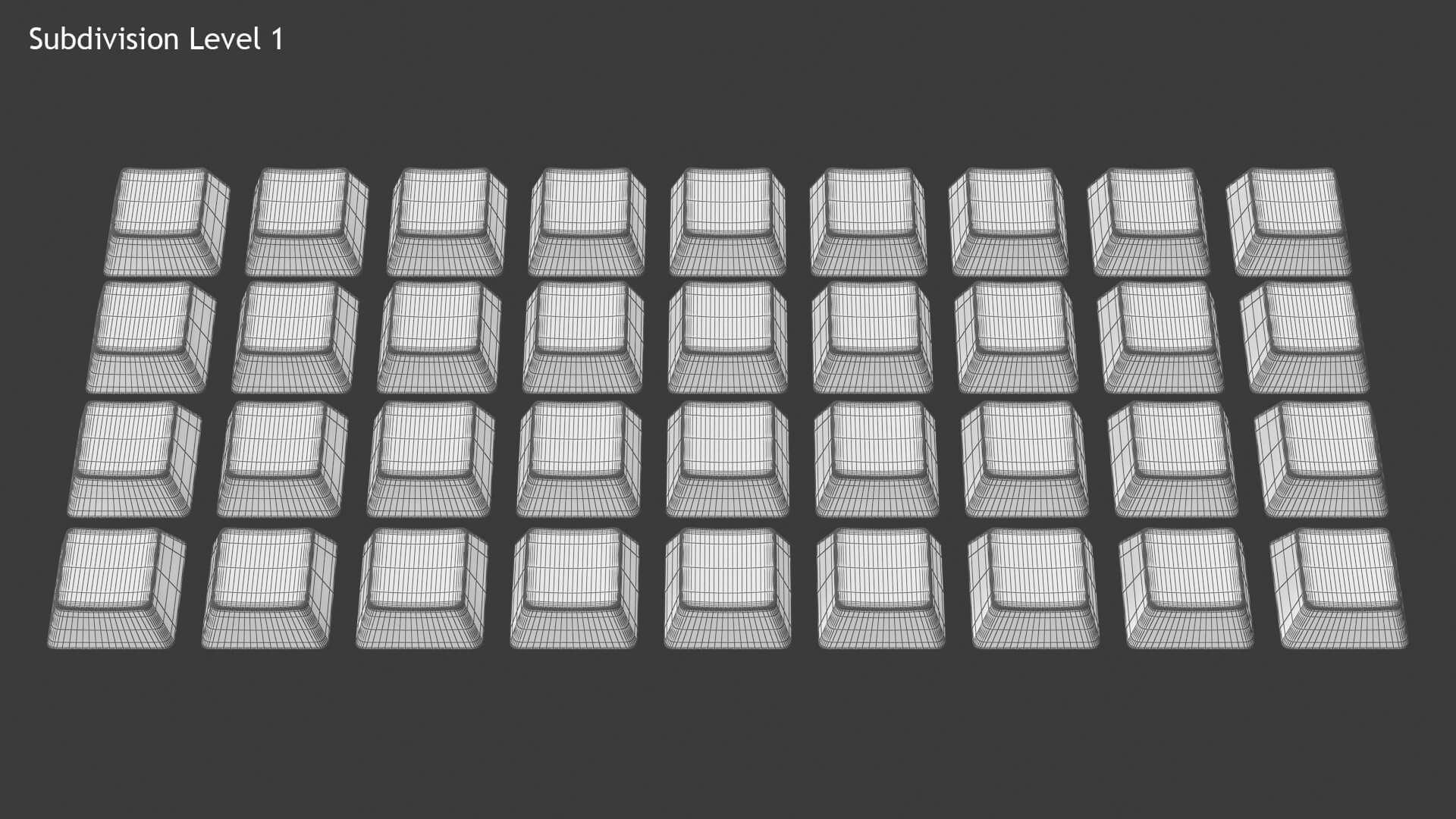 Keyboard Button Set - 3D Model by hdpoly